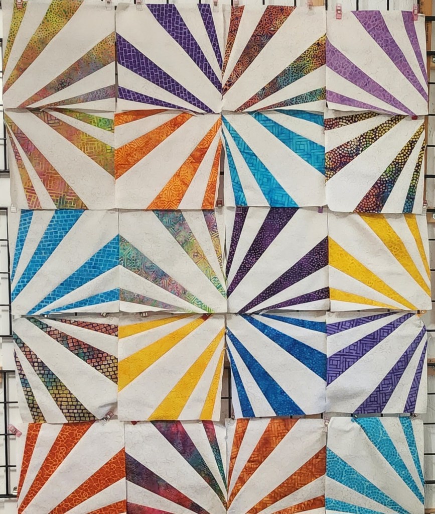 Creating a Burst Block Quilt with Island Batik Fabrics – Lisa's ...